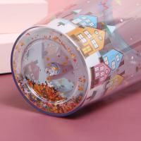 China 500ml Plastic Double Wall Tumblers with Straw Customized Color and Accessories for sale