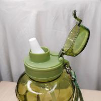 China Custom Logo 1100ml Tritan Water Bottle with Time Marker 249.7g BPA Free Sports Bottle for sale