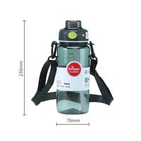 China 700ml 830ml Gym Sport Water Bottle BPA Free Tritan Plastic with Time Marker Reusable for sale