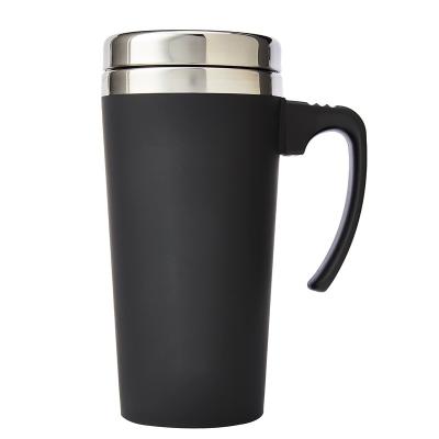 China 16oz Stainless Steel Travel Mug Plastic Exterior Custom Color for Office Outdoor for sale