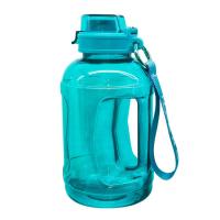 China 1200ml BPA Free Tritan Wide Mouth Motivational Plastic Water Bottle for Gym for sale