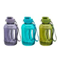 China 1200ml BPA Free Tritan Wide Mouth Motivational Plastic Water Bottle for Gym for sale