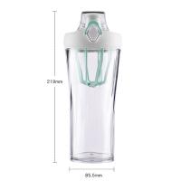 China Custom Tritan Plastic Water Bottle 500ml BPA Free Wide Mouth Single Wall Reusable for sale