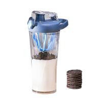 China Custom Tritan Plastic Water Bottle 500ml BPA Free Wide Mouth Single Wall Reusable for sale