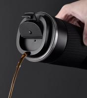 China Stainless Steel Water Cup with Screw Lid 380ml 510ml Custom Logo Wide Mouth Coffee Mug for sale