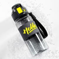 China Tritan Sport Gym Water Bottle 680ml 860ml with Time Marker and Straw Stay Hydrated for sale