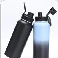 China 304 Stainless Steel Large Capacity Sports Flask Thermos Cup 800ml 1000ml with Handle Custom Logo for sale