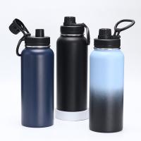 China 304 Stainless Steel Large Capacity Sports Flask Thermos Cup 800ml 1000ml with Handle Custom Logo for sale