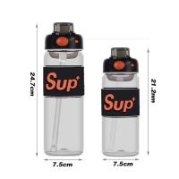 China Black Leakproof Tritan BPA Free Sports Water Jug 1600ml with Time Marker Motivational Water Bottle for sale