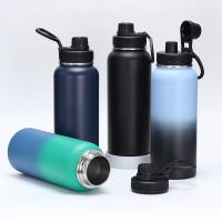 China Stainless Steel Wide Mouth Water Bottle 800ml 1000ml Vacuum Flask for Outdoor Sports for sale