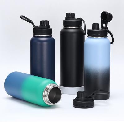 China Stainless Steel Wide Mouth Water Bottle 800ml 1000ml Vacuum Flask for Outdoor Sports for sale