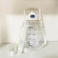 China Tritan Plastic Sport Water Bottle 1.2L 1.5L 2.0L Reusable Motivational Half Gallon Jug for sale
