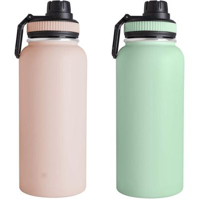 China 32oz Double Wall Stainless Steel Vacuum Insulated Sport Water Bottle Custom Color for sale