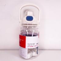 China Leakproof BPA Free Tritan Sports Water Bottle 1.2L 1.5L 2.0L with Time Marker Gradient for sale