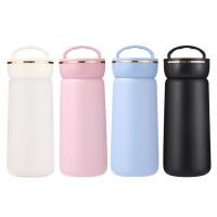 China 14oz 400ml Stainless Steel Water Bottle Double Wall Vacuum Insulated Leakproof with 2 Lids for sale