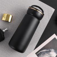 China 14oz 400ml Stainless Steel Water Bottle Double Wall Vacuum Insulated Leakproof with 2 Lids for sale