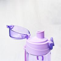 China Tritan 600ml Plastic Sport Water Bottle with Handle Rope for Gym Outdoor for sale