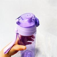 China Tritan 600ml Plastic Sport Water Bottle with Handle Rope for Gym Outdoor for sale