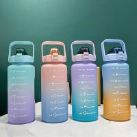 China 2000ml Tritan Reusable Water Bottle with Lid Custom Logo Fitness Sport for sale