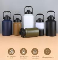 China 2L 304 Stainless Steel Double Wall Vacuum Water Bottle 27x13.5cm Outdoor Travel for sale