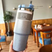 China Custom Color 20 oz 30 oz Stainless Steel Insulated Water Cup with Straw for Fitness for sale