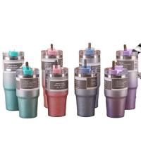 China 20 oz 30 oz Stainless Steel Insulated Water Cup Travel Sports Portable Thermos Bottles with Straws for sale