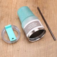 China Custom Design 20oz 30oz Stainless Steel Vacuum Insulated Water Bottle with Straw for sale