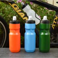 China 700ml PE Plastic Sports Water Bottle with Dust Cover for Cycling Bike Outdoor Hiking for sale