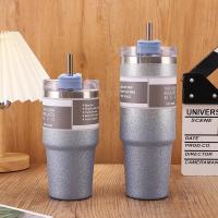 China 30 oz 900ml Stainless Steel Insulated Water Cup with Straw for Travel for sale