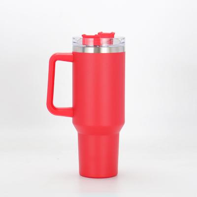 China Promotion Custom Pattern Stainless Steel Vacuum Insulated Bottle 40OZ with Handle for sale