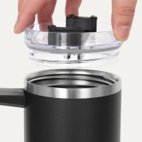 China 40OZ Stainless Steel Vacuum Insulated Travel Mug Custom Logo Handle Coffee Beer Bottle for sale
