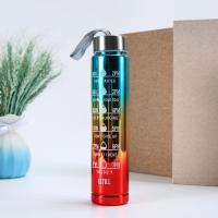 China 2000ml 900ml 300ml PE Water Bottle Set BPA Free Plastic Drinking Bottles with Straw for sale