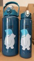 China 2000ml 900ml 300ml Motivational Time Marker Plastic Water Bottle Set PC PP ABS Silicone for sale