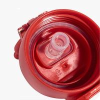 China 690ml Flip Lid Large Mouth Water Bottle Tritan Eco Wheat Straw Drinking Bottle for sale
