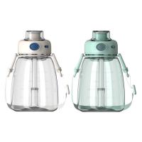 China Eco Friendly Water Bottle 700ml Tritan Plastic with Straw Customizable for Outdoor Hiking for sale