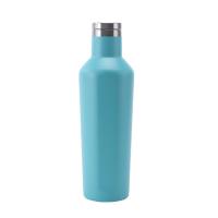 China 500ml Stainless Steel Thermos Bottle Gradient Color Sports Water Cup with Lid 304 for sale