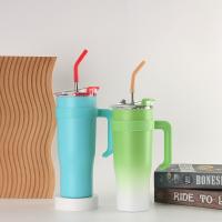 China 40oz Stainless Steel Thermal Bottle Leak Proof Office Tumbler with Straw Lid 304 for sale