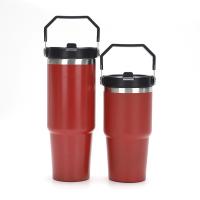 China 304 Stainless Steel Insulated Travel Coffee Mug 20oz 30oz with Lid and Handle for sale