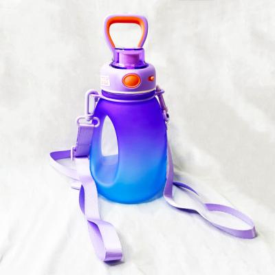 China Custom Sublimation Sports Water Bottle 950ml Tritan with Flip Top for Hiking Camping for sale