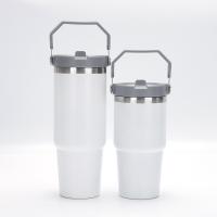 China Stainless Steel 40 Oz Vacuum Insulated Tumbler with Lid and Handle for Hot Cold Drinks for sale