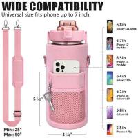 China 2L Half Gallon Water Bottle with Neoprene Sleeve Insulated Carry Strap for sale