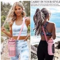 China 2L Half Gallon Water Bottle with Neoprene Sleeve Insulated Carry Strap for sale