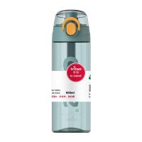 China 600ml Tritan Transparent Water Bottle Plastic Sport Drinking Bottle with Handle Lid for sale
