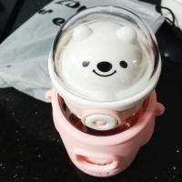China 660ml Tritan Plastic Water Bottle with Straw Lid Leakproof Reusable Sports Cup for Kids Travel Camping for sale