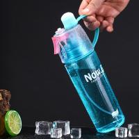 China Portable Outdoor Sports Spray Water Bottle 400ml 600ml PC ABS Plastic BPA Free for Climbing Hiking for sale