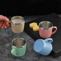 China Custom Design 220ml 304 Stainless Steel Coffee Mug Double Wall Insulated Cup for sale