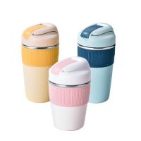 China Custom Logo 316 Stainless Steel Water Bottle 350ml 480ml with Silicone Cover and Straw for sale