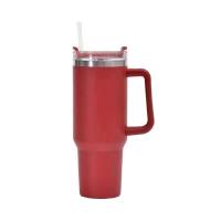 China 40oz Stainless Steel Sports Cup with Straw and Handgrip Large Capacity Travel Mug 304 for sale