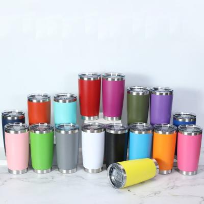 China 20oz 304 Stainless Steel Vacuum Insulated Coffee Mug with Lid Double Wall Thermal Cup for sale