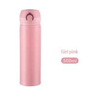 China Custom Stainless Steel Thermos 400ml 500ml Leakproof Vacuum Water Bottle Portable Outdoor for sale